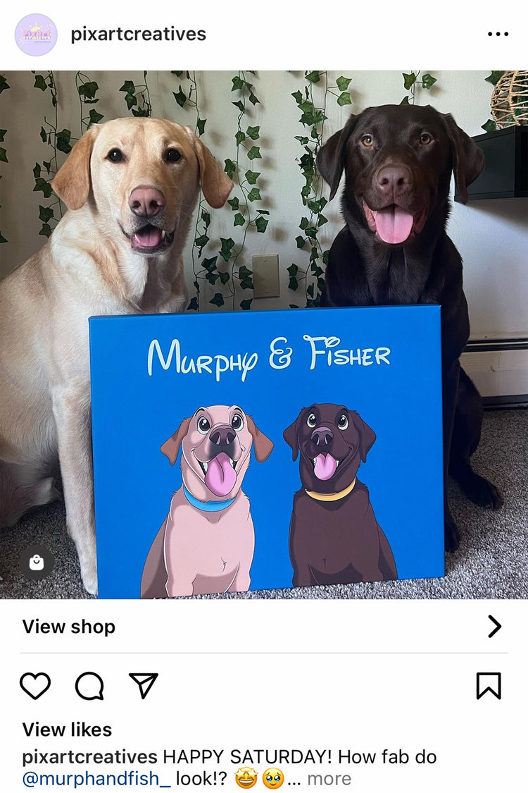 PixArt Creatives: Custom Disneyfy Pet Portraits & Cartoon Pet Art