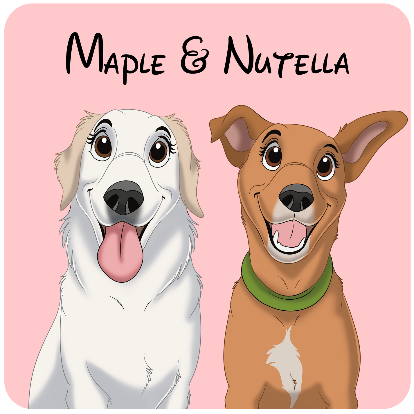 DIGITAL | Custom Pet Cartoon Portraits | Hand-Drawn Personalised Gift ...
